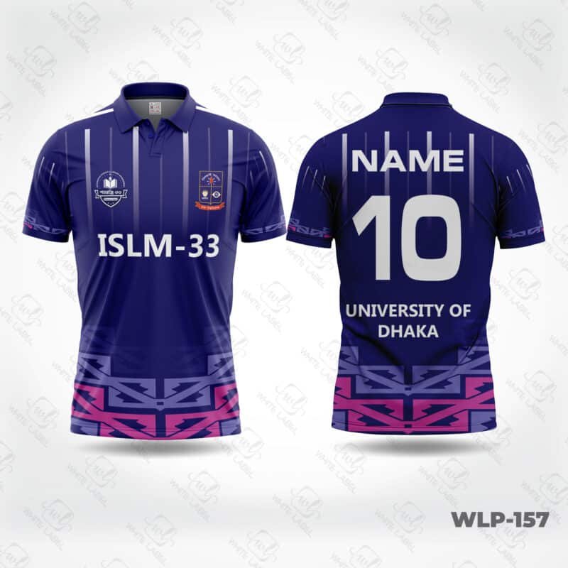 Designed Custom Polo Jerseys with Printed Team Logo Uniform