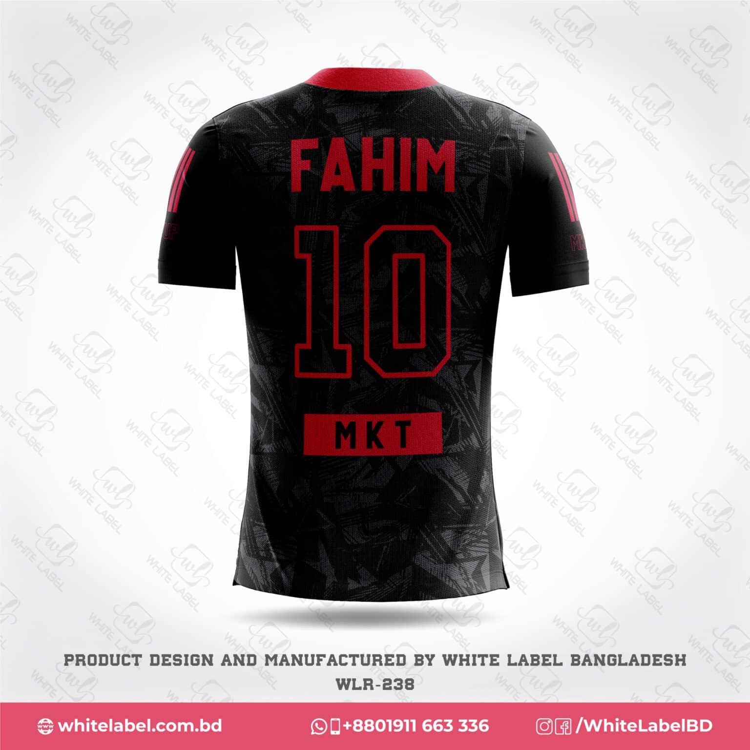 Cricket Custom Jersey with Name & Number Sublimation Print
