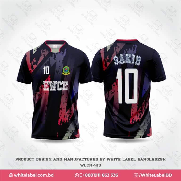 Sublimation Polyester Printed Sports Jersey Chinese Collar